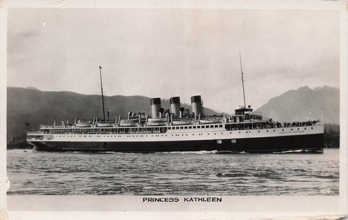 RPPC SS Princess Kathleen Vancouver BC Prospect Point Photo Postcard ...