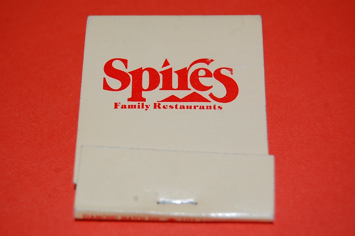 Spires Family Restaurants All Locations Vintage Full Unstruck Matchbook ...