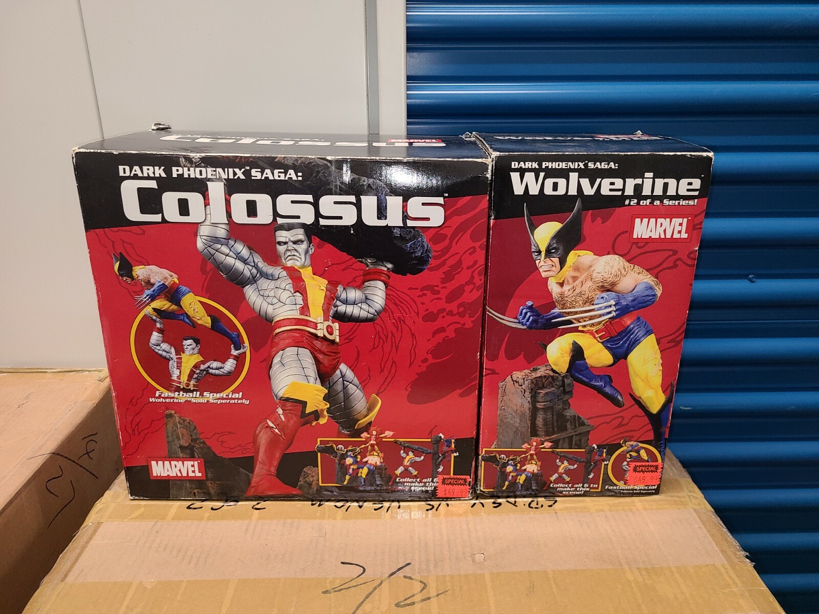 Diamond Select Colossus Wolverine Fastball Special Statue Set Dark ...