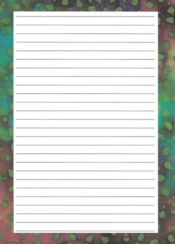 20 Sheets 5 Envelopes A5 Letter Writing Set: Rainbow Batik print 1 | eBay