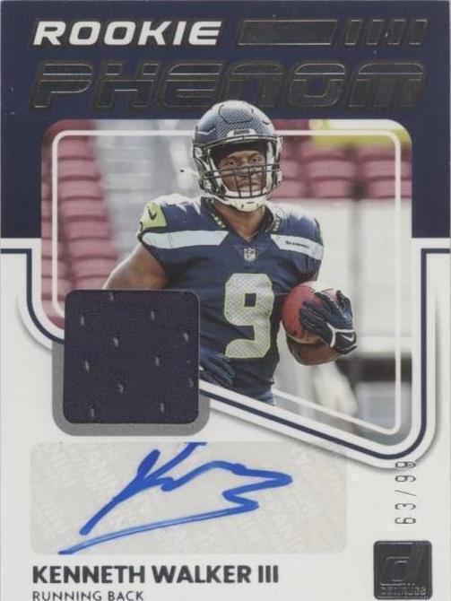 2022 Panini Donruss - Rookie Phenom Jersey Autographs Kenneth Walker ...