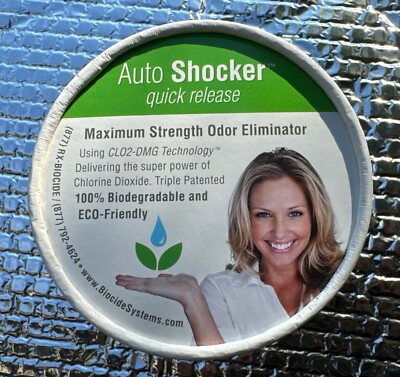 Biocide Systems Auto Shocker, Quick Release Car Odor Eliminator, Eco ...