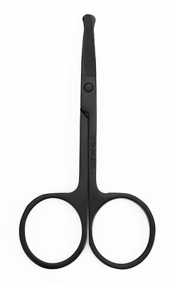 5 x EWANTO safety fur scissors for dogs and cats round tip black HH-18 ...