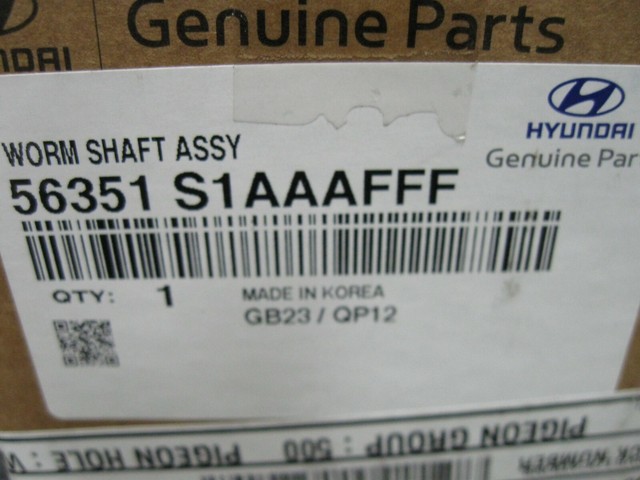Genuine Hyundai Worm Shaft Assembly 56351-S1AAA-FFF for sale online | eBay