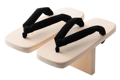 Japanese Men's WOOD GETA BLACK IPPON GETA L 26cm from japan | eBay