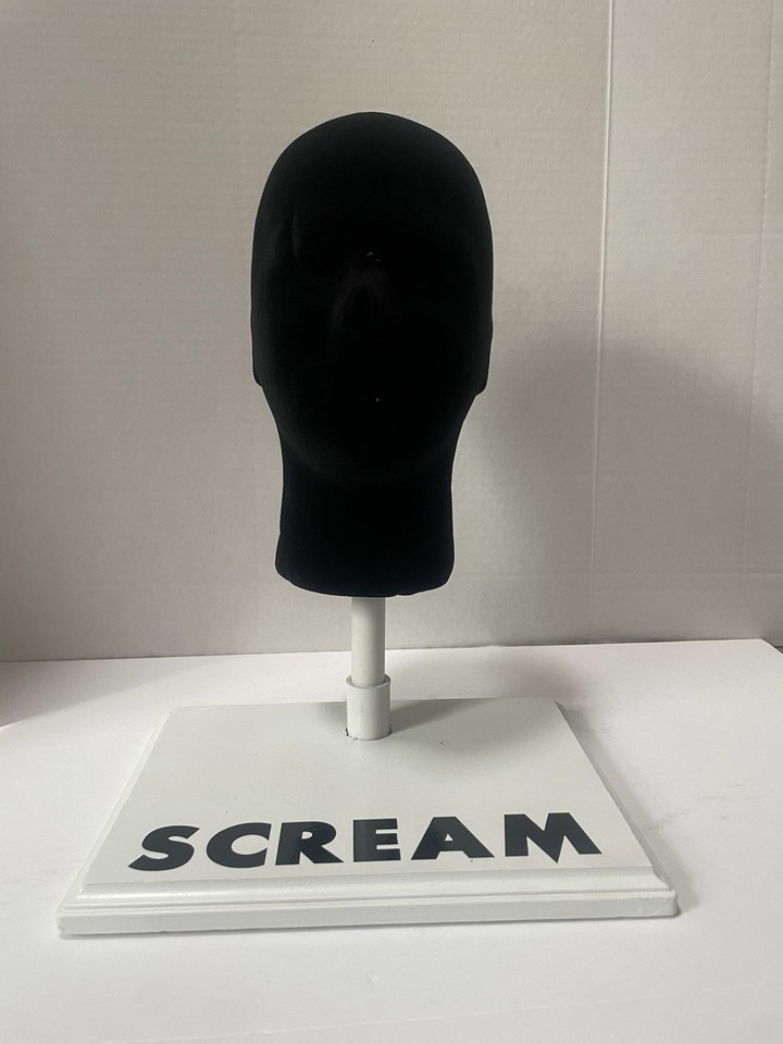 Scream “SnowFace” White Ghostface Mask Display Stand Only *Special ...
