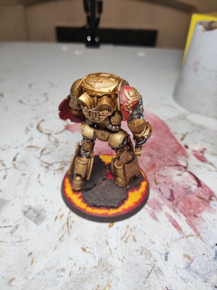 Warhammer 40k Adeptus Custodes Contemptor-Galatus Dreadnought Painted ...