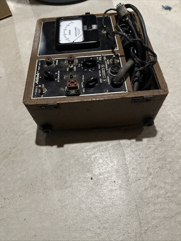 Vintage Motorola Portable Test Set P-8501-A Original Latch Box Untested ...