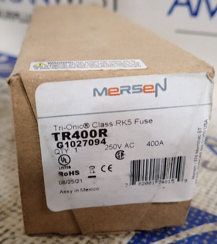 NEW Mersen Tri-Onic Class RK5 Fuse TR400R 400A 250V AC 250V DC | eBay