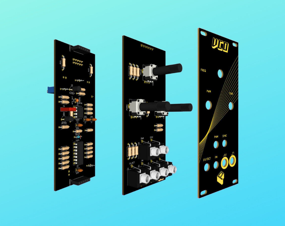 Eurorack VCO Voltage Controlled Oscillator Kit/PCB Modular Synthesizer ...