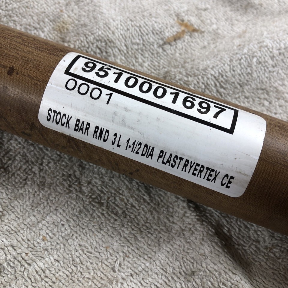 Ryertex Bar Stock 1-1/2" x 37" (4603) | eBay