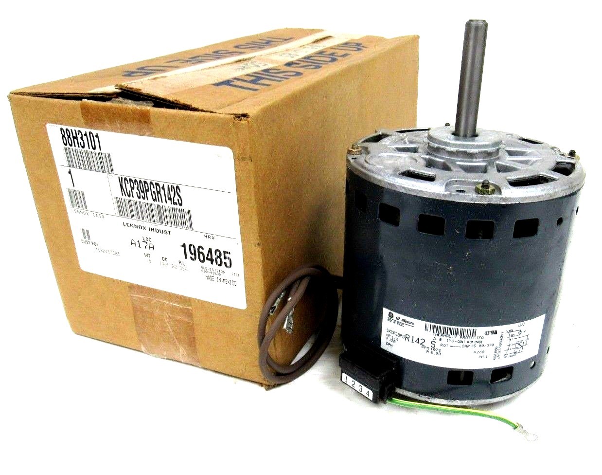 NEW GENERAL ELECTRIC 5KCP39PGR142S MOTOR 1/2HP 1075 RPM KCP39PGR142S | eBay