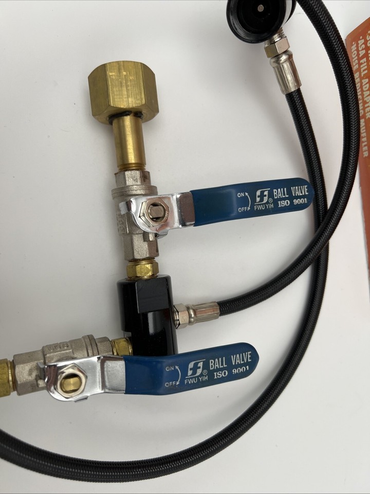 Extreme Rage Paintball CO2 Fill Station Tank Refill -Dual Valve Lever ...