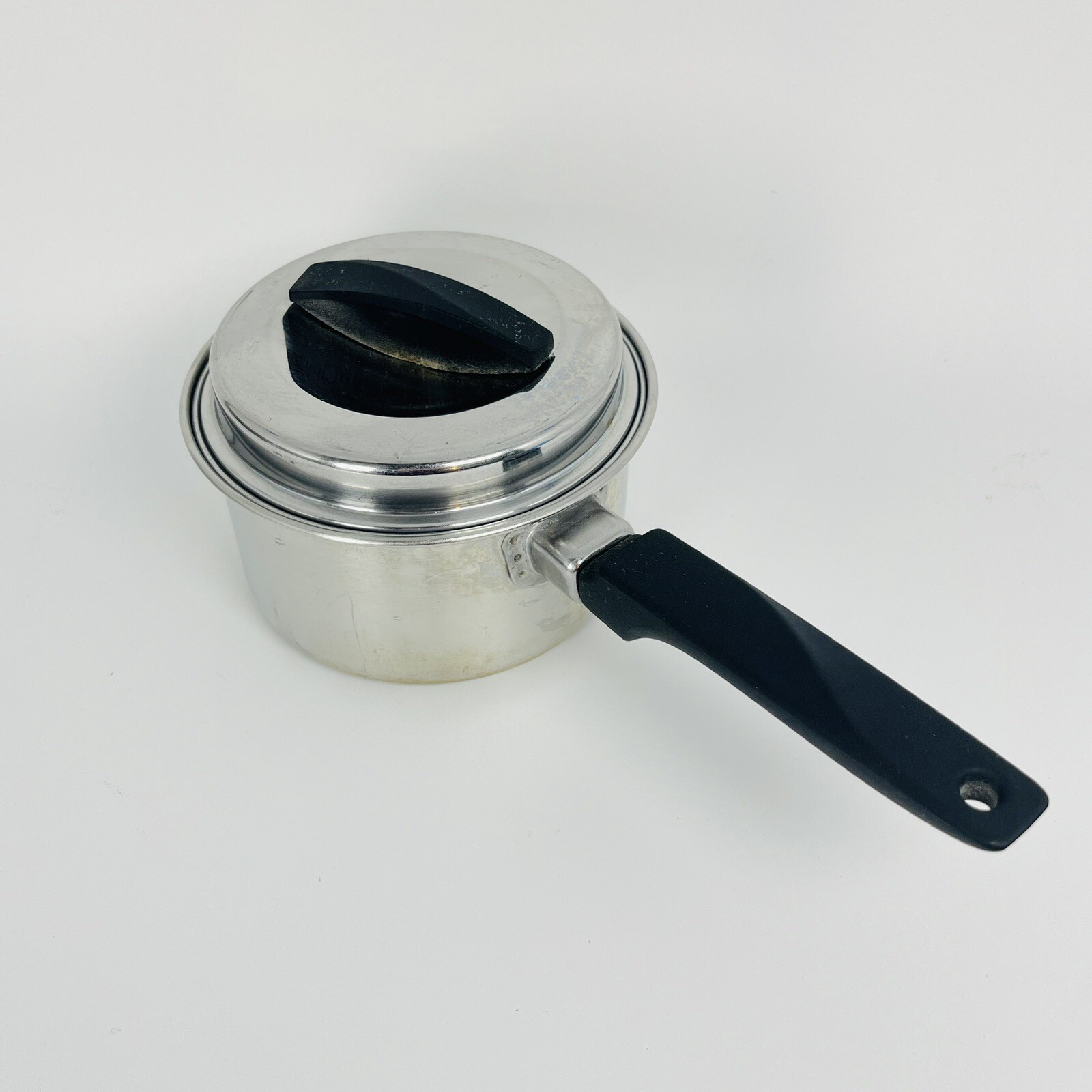 Flint Ware Stainless Steel 1 Quart Sauce Pan With Lid Made In USA By ...