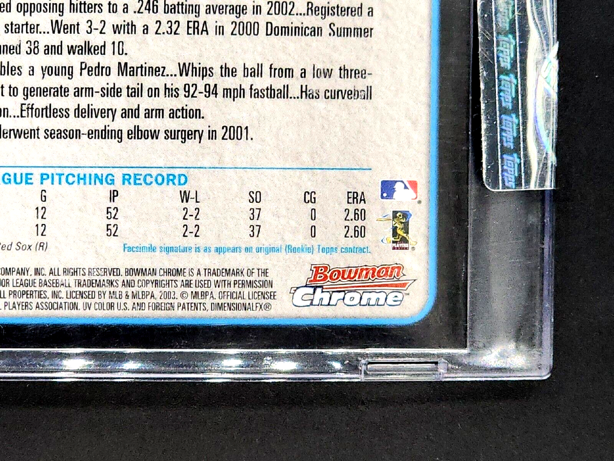 2003 Bowman Chrome Blue Refractor Uncirculated #317 Denny 2003 Bowman Chrome Blue Refractor Uncirculated #317 Denny