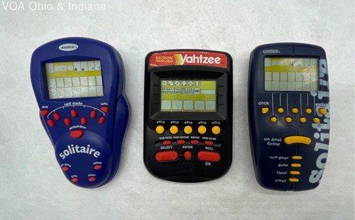 Lot Of 3 Battery Operated Handheld Electronic Games - Solitaire ...