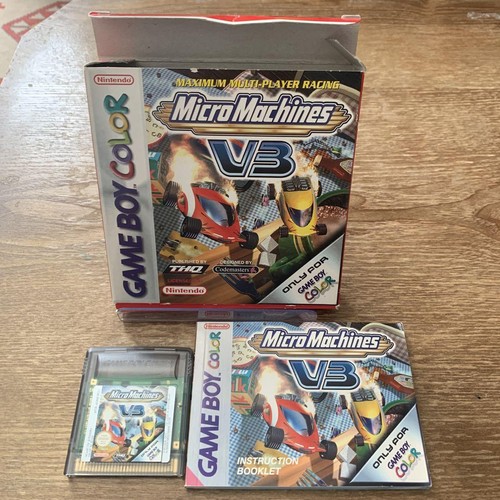Micro Machines V3 Nintendo Game Boy Color Complete in Box CIB THQ ...