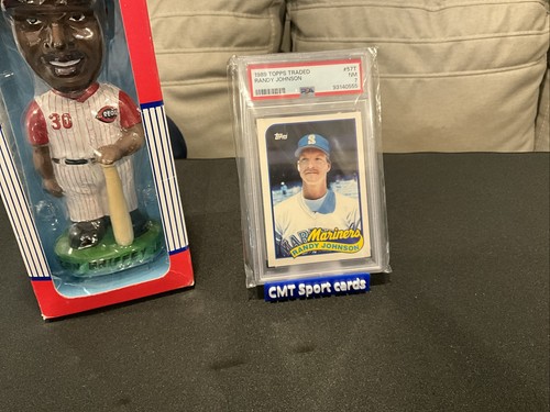 1989 TOPPS TRADED #57T RANDY JOHNSON RC PSA 7 NM Mariners. Tough grade ...