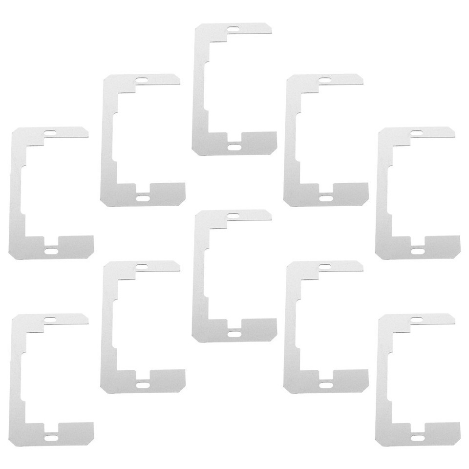 10 Pcs Wall Plate Spacer Galvanized Steel Loose Outlets Plug Fix | eBay ...