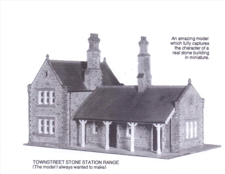 OO Gauge Stone Cast "Townstreet" Station Building Model Railway ...
