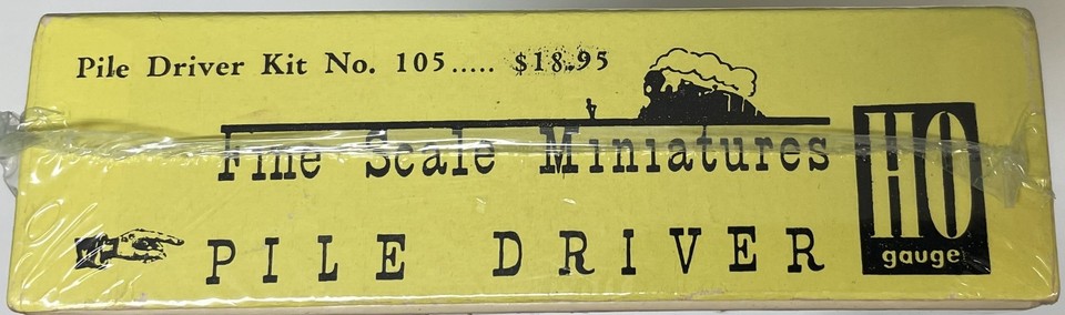 FSM Fine Scale Miniatures 105 Pile Driver Craftsman Kit HO New | eBay