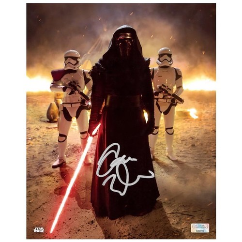 Adam Driver Autographed Star Wars Kylo Ren First Order Commander 8x10 ...