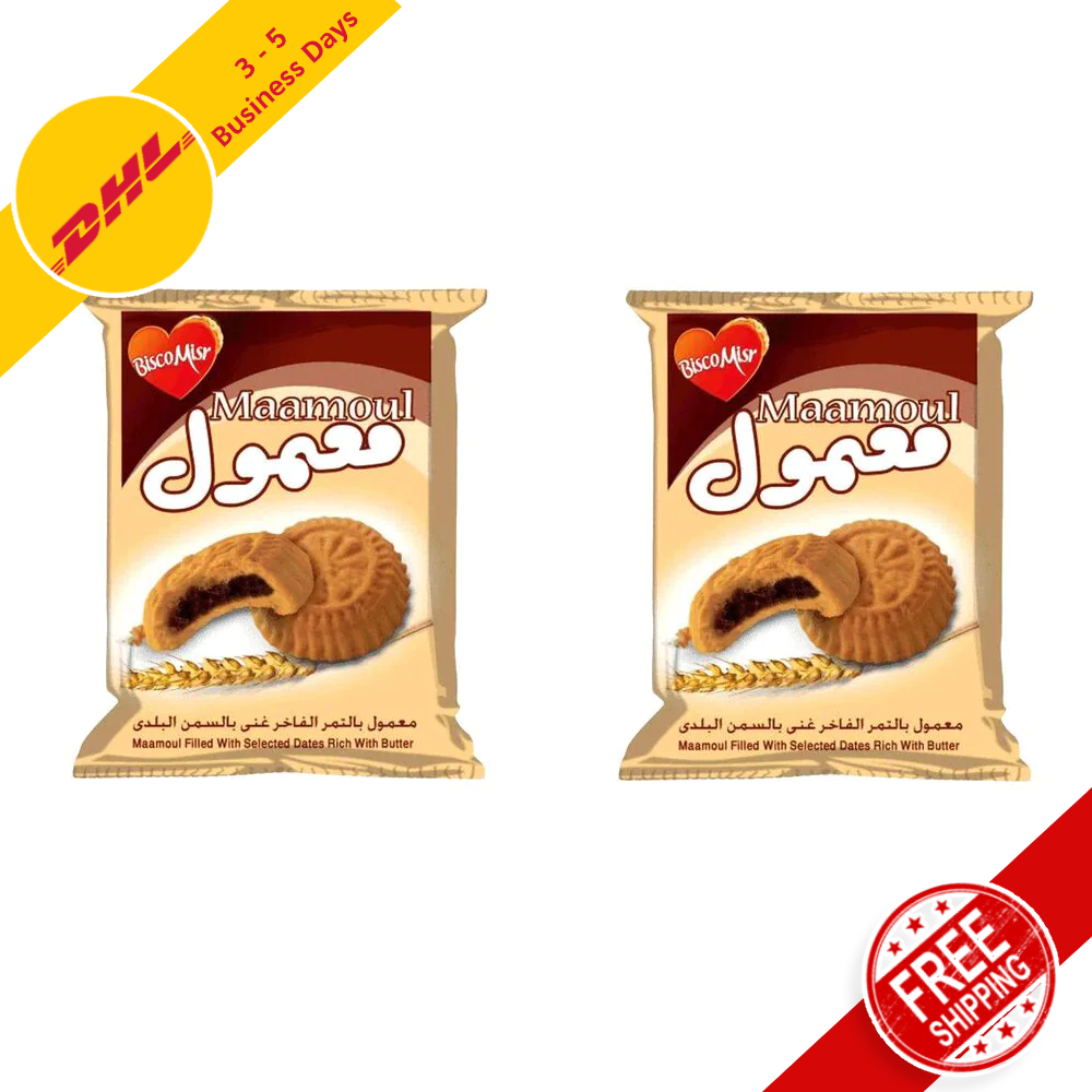 Bisco Misr Maamoul Premium Dates Filled Cookies Biscuit Mamoul - 12 ...