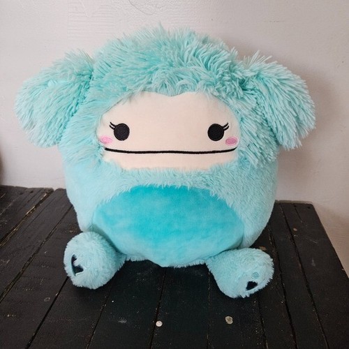 Squishmallows Fuzz A Mallow Blue Joelle Bigfoot 13" Soft Plush Stuffed ...