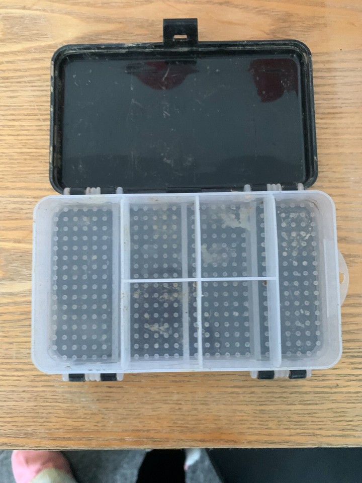 Raven black / white multi part metal detecting finds box in excellent ...