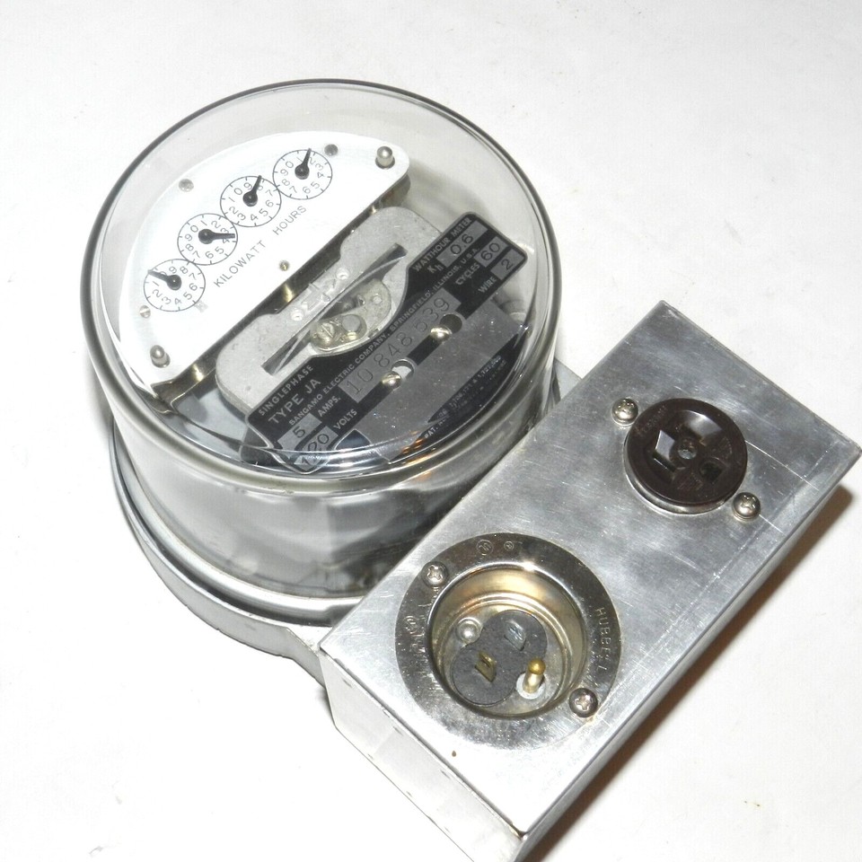 Sangamo Schlumberger Electric Kilowatt Hour Meter TMD-J5S CL200 | eBay