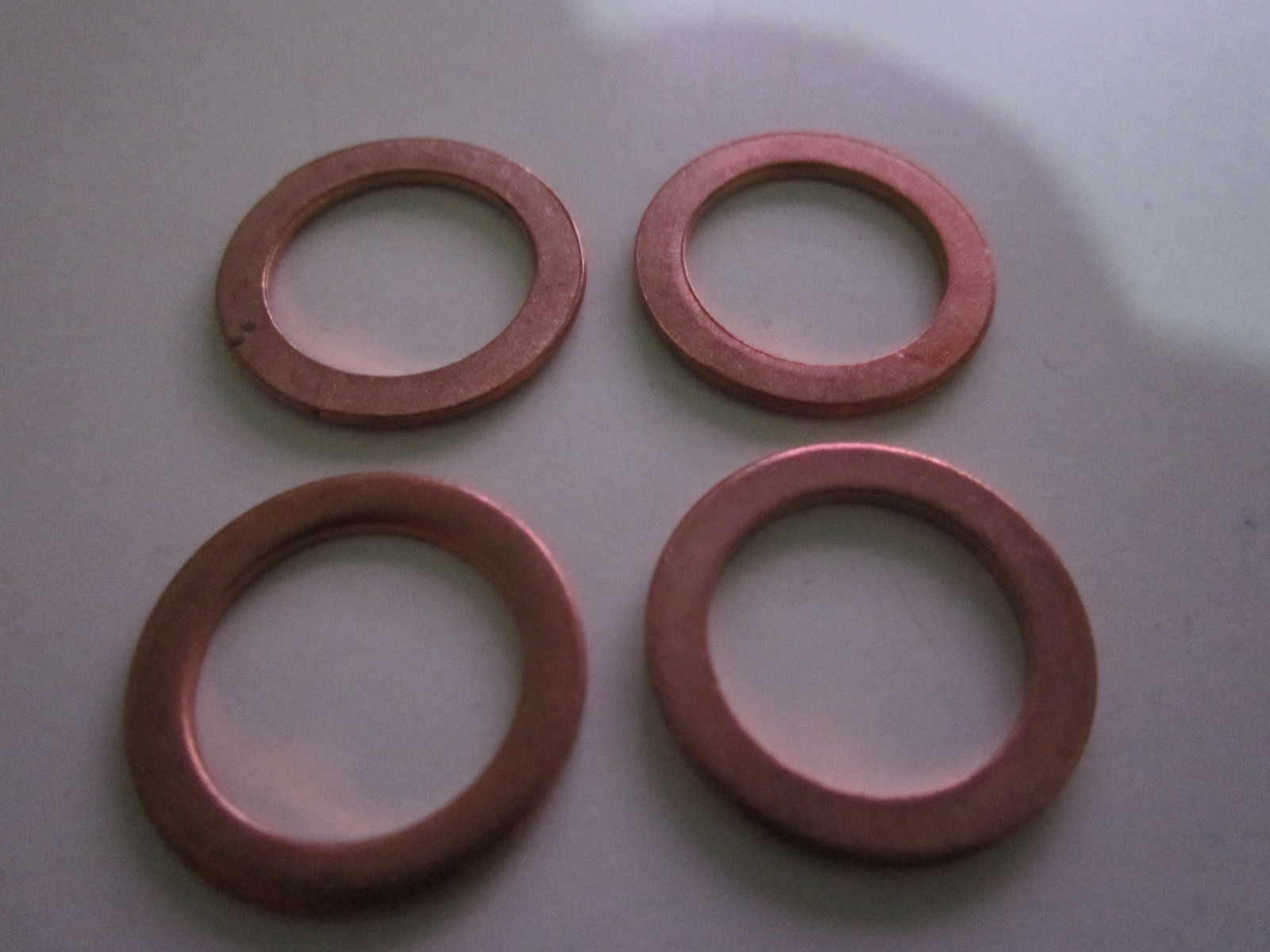 4x Copper Sump Plug Washers 14mm Ford,VW,Honda,Rover,Mazda,Commodore+ ...