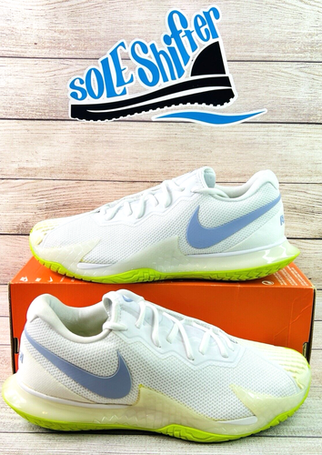 NIKE ZOOM VAPOR CAGE 4 RAFA WHITE/BOLT/COBALT DD1579-102 SIZE 10.5 NIB ...