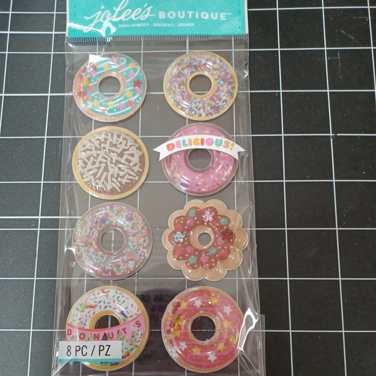 SCRAPBOOK STICKER 3d Donut shakers Dunkin Daddy wedding board sprinkles ...