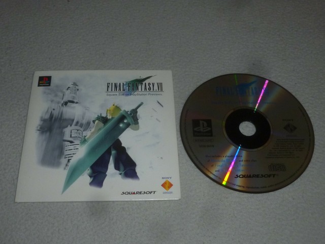 PLAYSTATION PS1 FINAL FANTASY VII DEMO CD GAME DISC SQUARESOFT SAGA ...