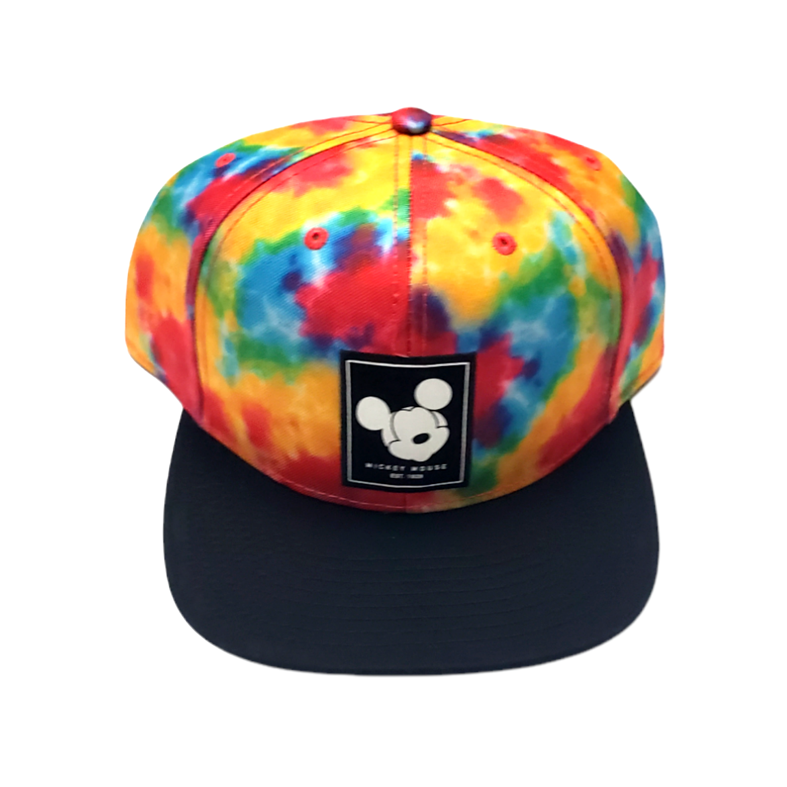 Neff Disney Collection Mickey Mouse Patch Tie-Dye Adjustable Snapback ...
