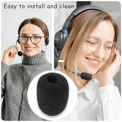 30 Pack Mini Size Lapel Headset Mic Foam Covers Microphone Windscreen ...