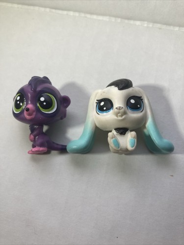 LPS white And blue bunny rabbit And A Purple And Pink Lps Lot Of 2 | eBay