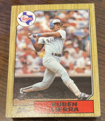 1987 Topps Ruben Sierra RC Rookie Texas Rangers #261 | eBay