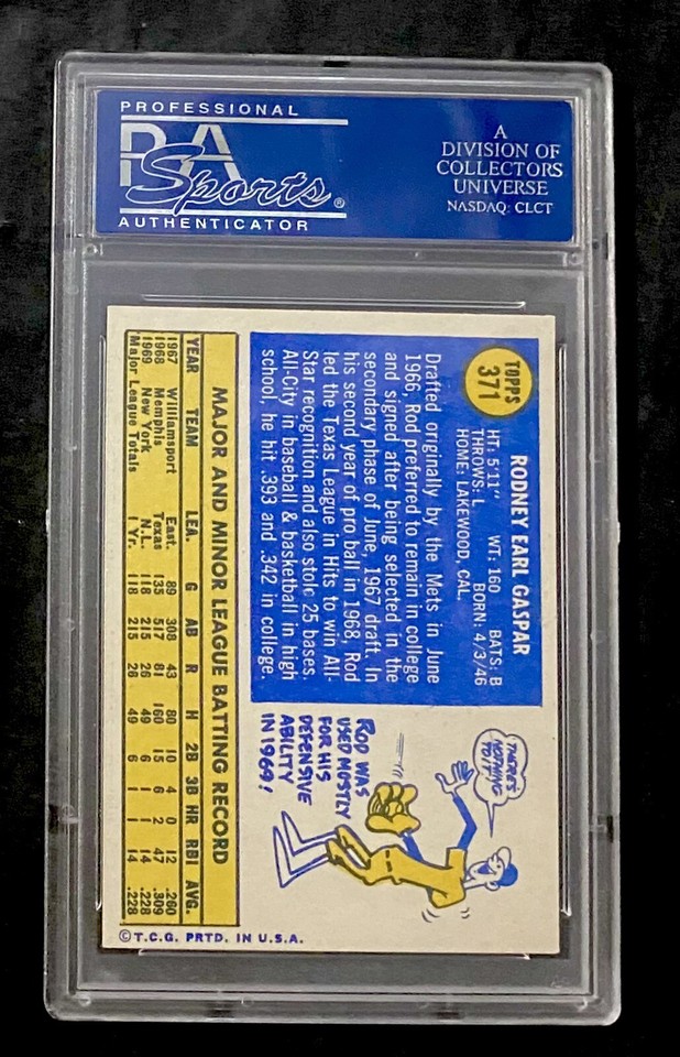 1970 Topps Rod Gaspar #371 PSA 8 NM-MT! | eBay