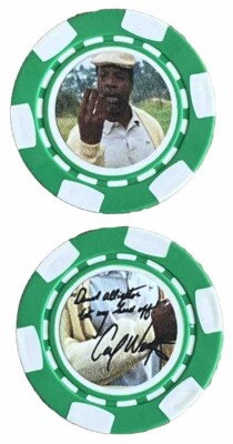 CARL WEATHERS HAPPY GILMORE “CHUBBS PETERSON” - *Signed* POKER CHIP ...