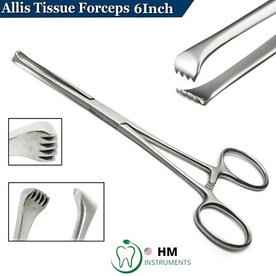 Allis Tissue Forceps 6" Stainless Steel Surgical Clamp Gyneclogy ...