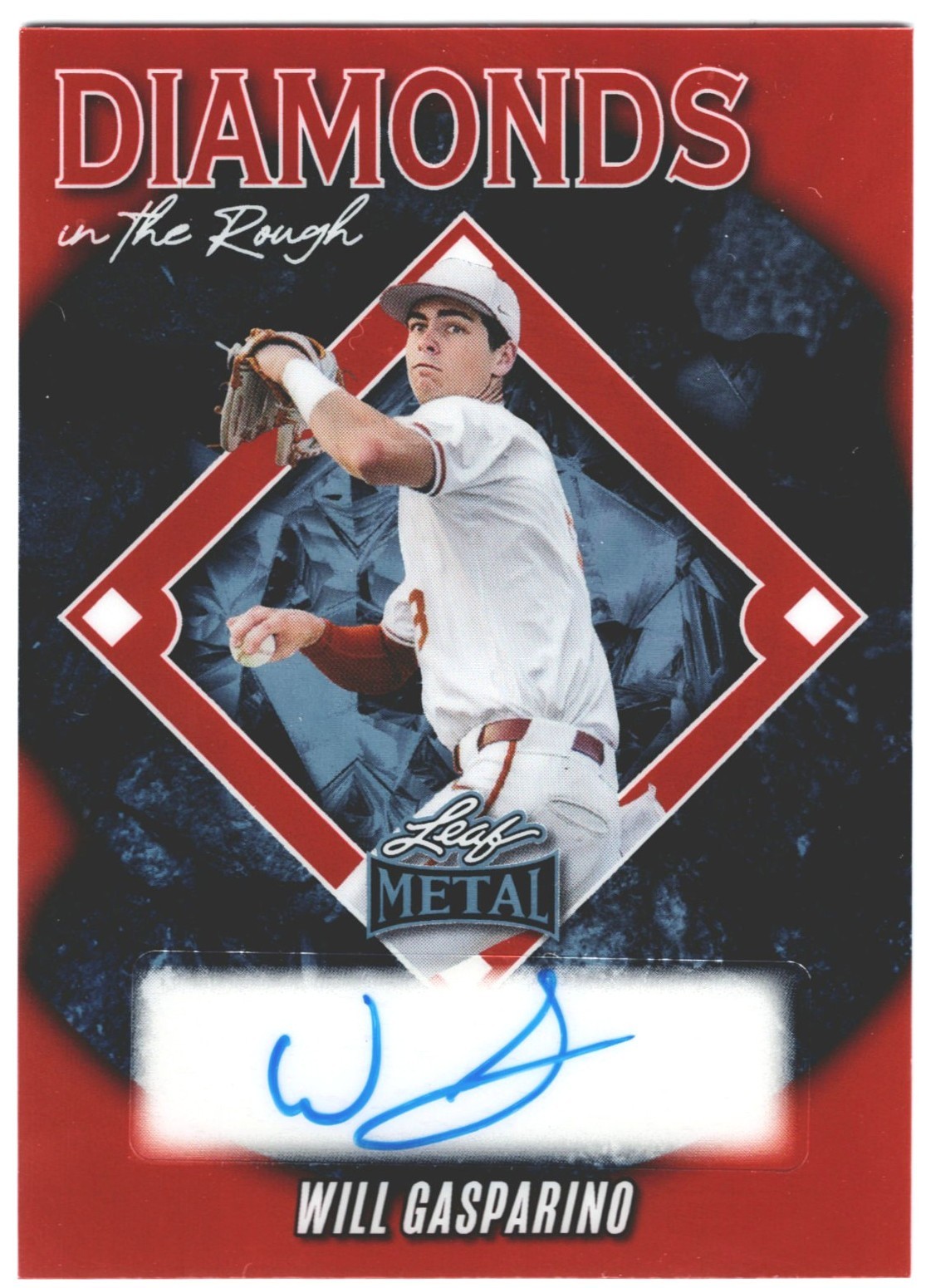 2025 Leaf Metal - Diamond in the Rough Will Gasparino, Will Gasparino # ...