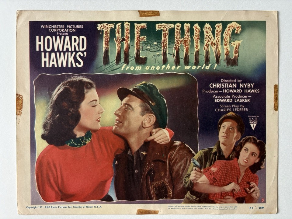 THING FROM ANOTHER WORLD Lobby Card Set of 8 1951 Movie Poster Sci-Fi ...