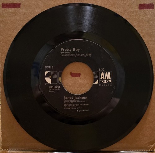 Janet Jackson - Pretty Boy; Let's Wait Awhile (Remix) - Vinyl Record 45 ...