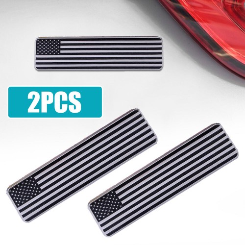 Black 3D Metal Sticker USA American Flag Car Emblem Badge Decal Auto ...