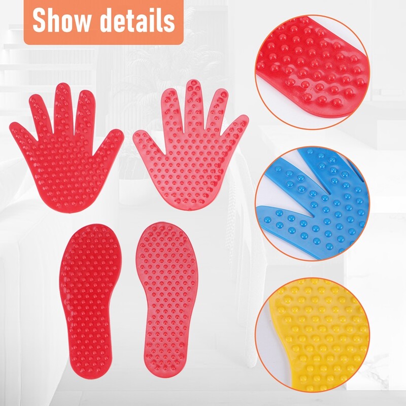 8 Pairs Hands and Feet Game 4 Color Jump Play Mat Sport2410 | eBay
