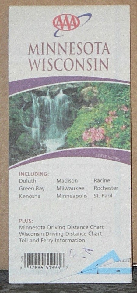 2006-07 AAA Road Map of Minnesota & Wisconsin | eBay