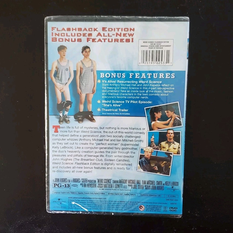 NEW SEALED Weird Science Flashback Edition DVD 1980's Michael Hall ...