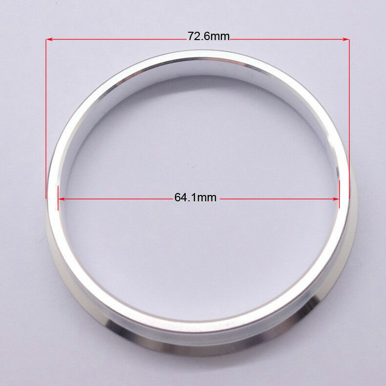4pcs High Quality Aluminum Alloy Wheel Spacer Hub Centric Rings 72.6OD ...