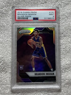 2016-17 Panini Prizm Silver Brandon Ingram #131 Rookie RC PSA 9 | eBay